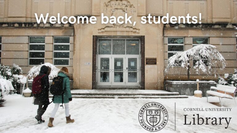Welcome back, students! – Mann Library
